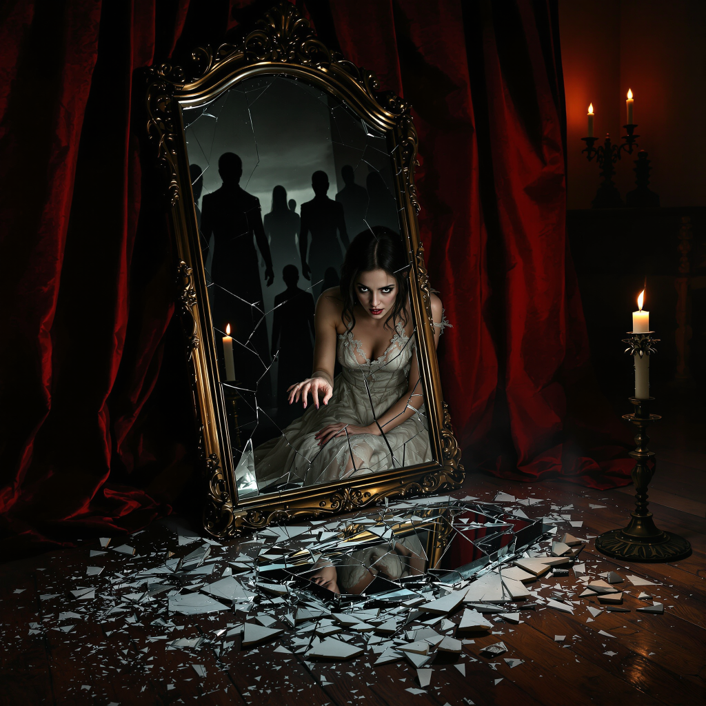 Breaking a mirror is believed to cause seven years of bad luck ...